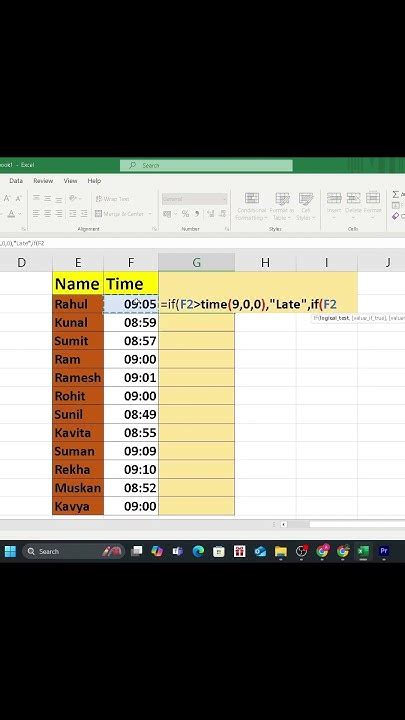 If Condition With Time Formulaexcelformulas Newexcel