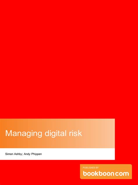 Managing Digital Risk Pdf Risk Computer Security