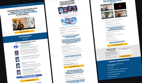 Webinar Landing Page On Behance