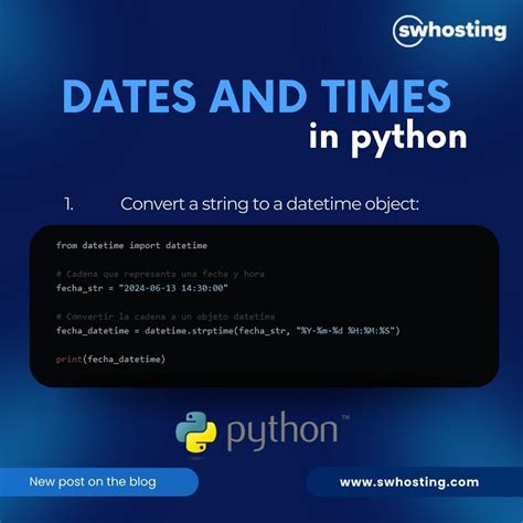 Sw Hosting On Linkedin Python Datesandtimes Techblog Learnpython