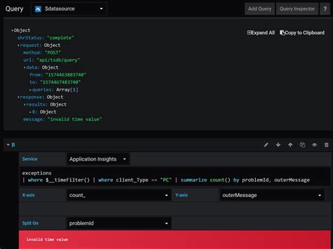 Application Insights Error Unknown Macro Timefilter On 650 Beta1