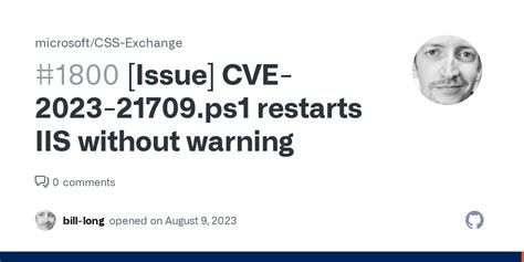 Issue Cve 2023 21709ps1 Restarts Iis Without Warning · Issue 1800