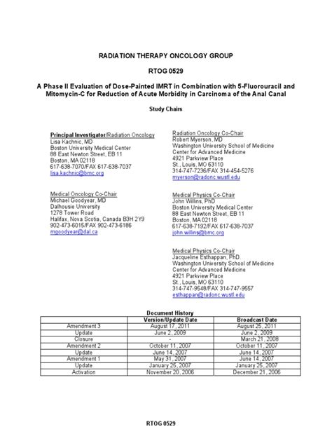Rtog 0529 Imrt Anal Cancer Pdf Radiation Therapy Cancer