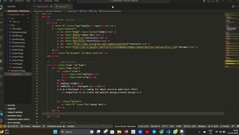 Aditya Singh On Linkedin Bhartintern Webdevelopment Bharatintern Html5 Css3