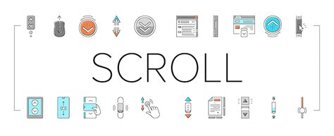 Premium Vector Scroll Computer Mouse Cursor Icons Set Vector