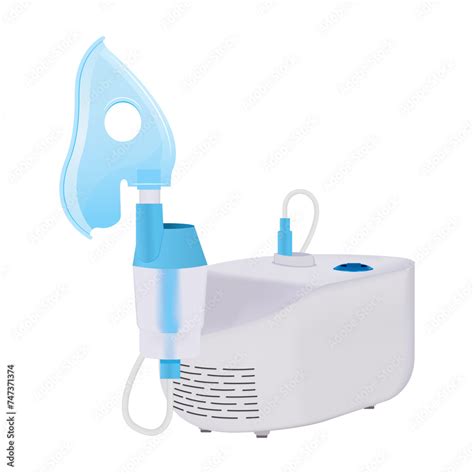 Medical Aerosol Nebulizer Mask For Bronchitis Compressor Inhaler With A Long Air Tube Steam