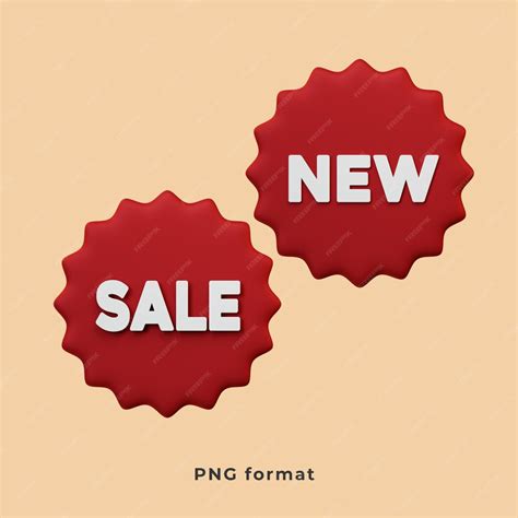 투명 배경에 3d 렌더링 판매 아이콘 고해상도 세트 3d 렌더링 아이콘 세트 Png 형식 프리미엄 Psd 파일