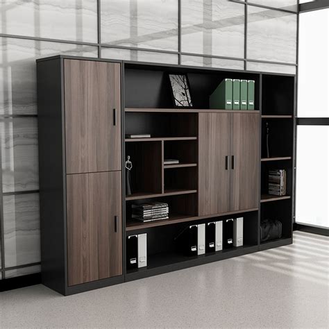 Customizationdeep Oak Filing Cabinetwith Shelves Mingmeng