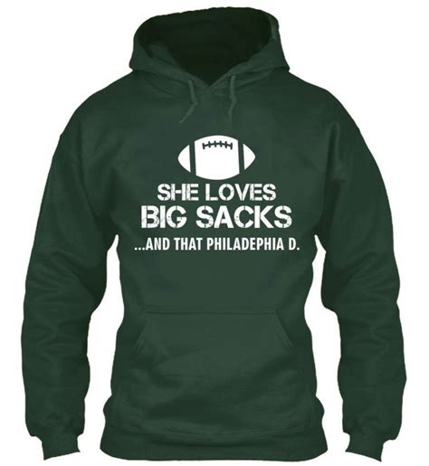 She Loves Big Sacks And That Philadelphia D Unisex Hooded Hoodie