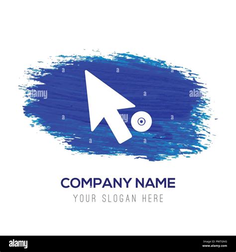Text Cursor Icon Blue Watercolor Background Stock Vector Image And Art