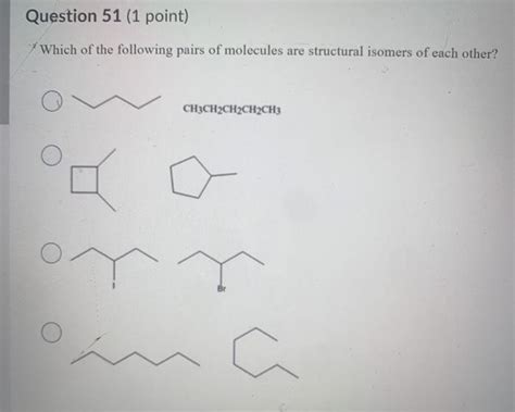 solved question 51 1 point which of the following pairs of
