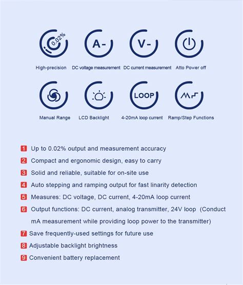 uni t ut705 handheld loop calibrator for loop calibration and repair