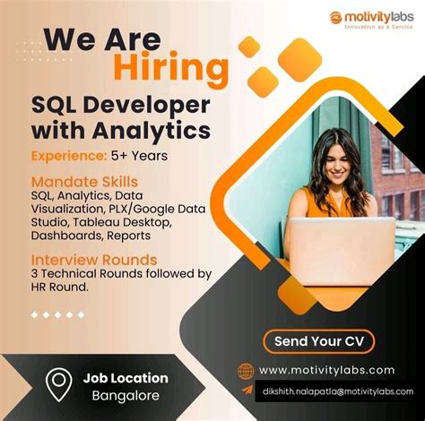 Connections Hiring Sqldeveloper Strongsql Analytics Tableau