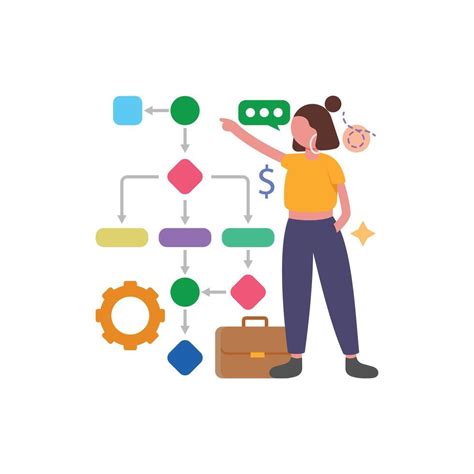 Business Process Optimization Flat Illustration 58562744 Vector Art At