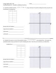 Graphing Project 3 Module 4 Summer 2017 Docx College Algebra MAC 1105 Graphing Assignment