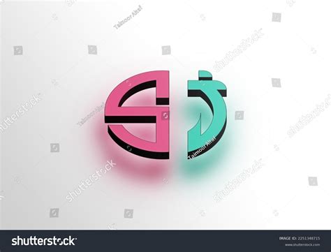 Sj Logo Stand Sadia Jabeen This Stock Illustration 2251348715 Shutterstock