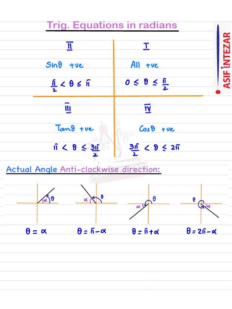 11 10 24 File 1 Trigonometric Equations In Rad Pdf Euclidean Plane Geometry Mathematical