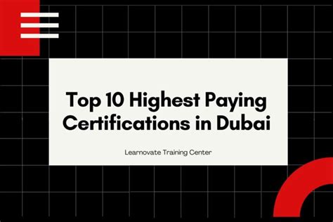 Top 10 Highest Paying Certifications In Dubai For 2025
