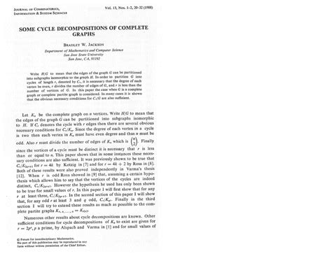 Pdf Cycle Decompositions Of Complete Graphs