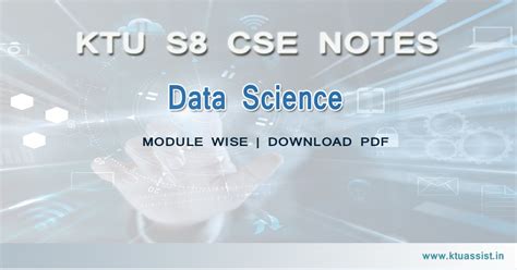 Download S8 Cse Data Science Notes Ktu Assist