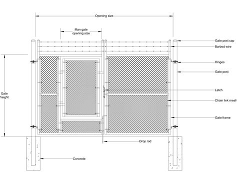 Commercial Or Industrial Chain Link Snow Gates Draw A Fence