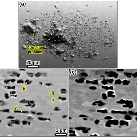 Semebsd Analysis Over A Corrosion Pit Formed After Potentiostatic