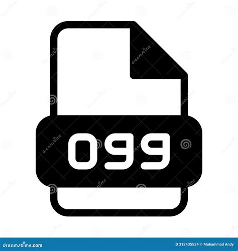 Ogg File Format Video Icons Web Files Label Icon Stock Vector Illustration Of Presentation