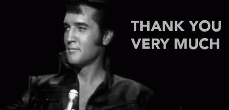 Classic Elvis Presley Thank You  Elvis Birthday Quotes Elvis