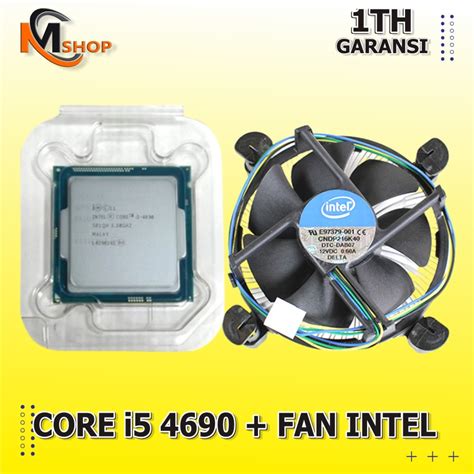 Processor Intel Core I5 Socket 1150 Core I5 4690 35 Ghz Fan Intel