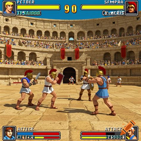 Ps1 Style 3d Fighting Game In A Roman Colosseum On Craiyon