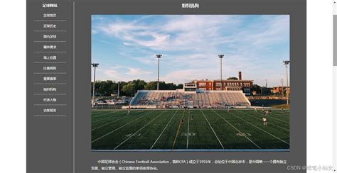 57 web前端网页制作 足球体育主题网页设计实例 大学生期末大作业 html css js 足球赛事网页制作 csdn博客
