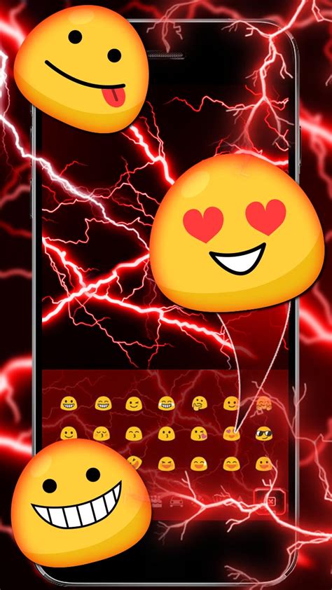 Red Thunder Keyboard Theme