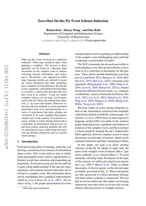Pdf Zero Shot On The Fly Event Schema Induction