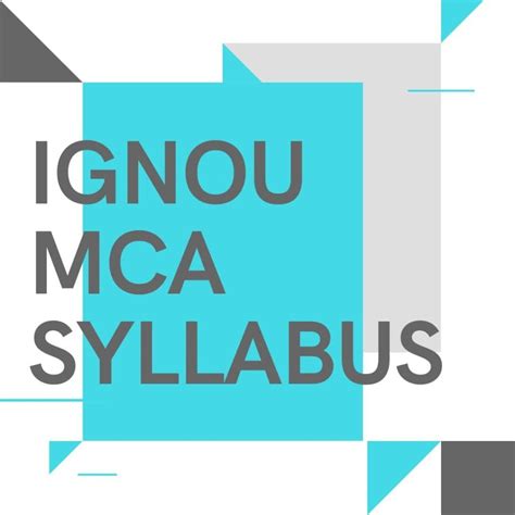 Ignou Mca Syllabus 2025 Semester Wise