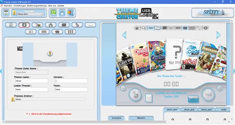 USB Loader GX Theme Creator WiiDatabase