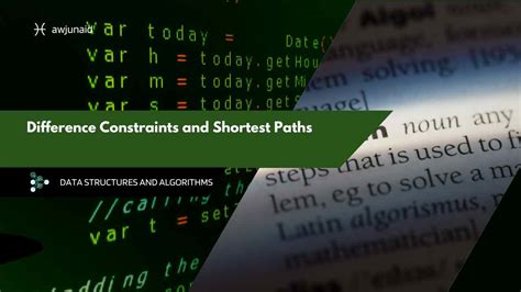 Difference Constraints And Shortest Paths Abdul Wahab Junaid