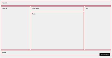 Grid Assignment Codesandbox