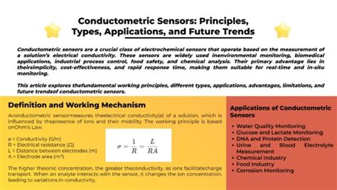 Conductometric Sensors Principles Types Applications And Future Trends Sensor One Stop