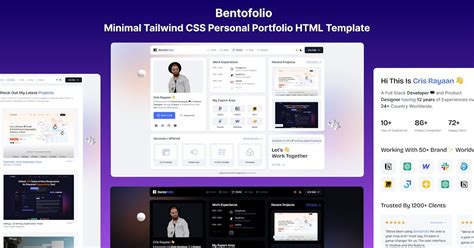 Tailwind Css Personal Portfolio Html Template Codemarket