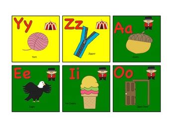 Alphabet Lettersound Cards With Pictures By Teacher Trish Tpt