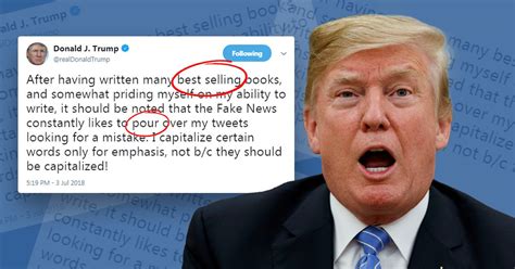 Trump Deletes Tweet About Writing Skills Because Of Spelling Mistakes