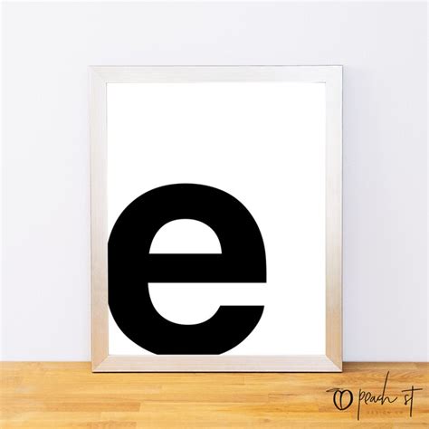 Lowercase Letter E Etsy