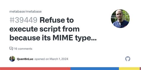 Refuse To Execute Script From Because Its Mime Type Is Not