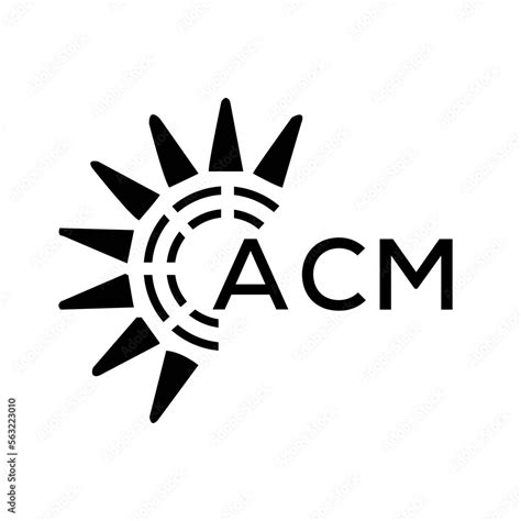 ACM Letter Logo ACM Image On White Background And Black Letter ACM