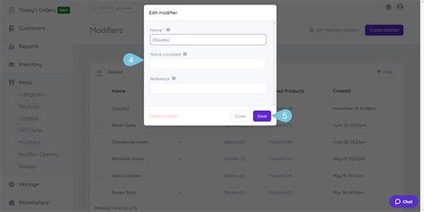 Updating Modifiers Foodics Help Center