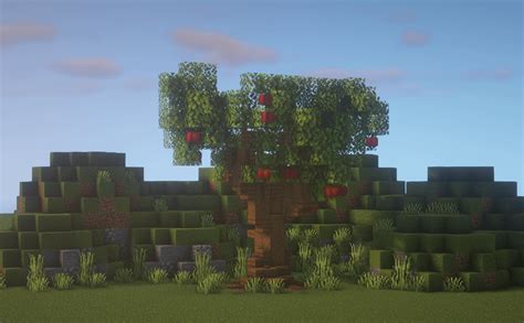 I Built A Custom Apple Tree One Of My Firsts R Minecraft