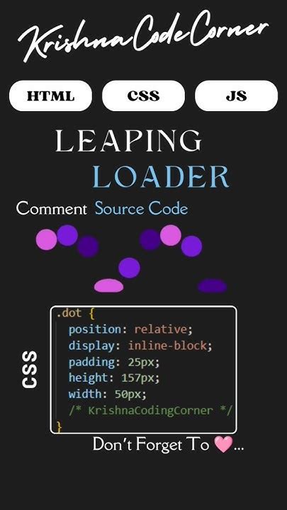 Leaping Loader Css Animation Cssanimation Shorts Htmlcss Youtube