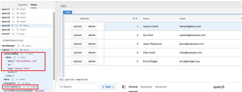 Actions Buttons In A Table With Multiple Select Allowed 💬 Queries