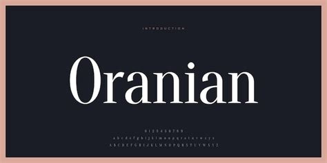 우아한 알파벳 문자 글꼴 및 숫자 클래식 레터링 최소한의 패션 디자인 타이포그래피 모드 프리미엄 벡터