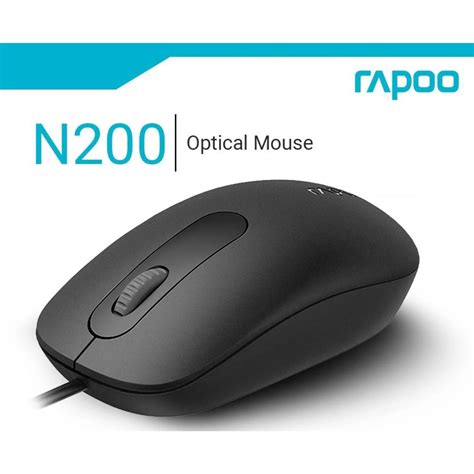 Rapoo N Wired Optical Mouse Shopee Singapore